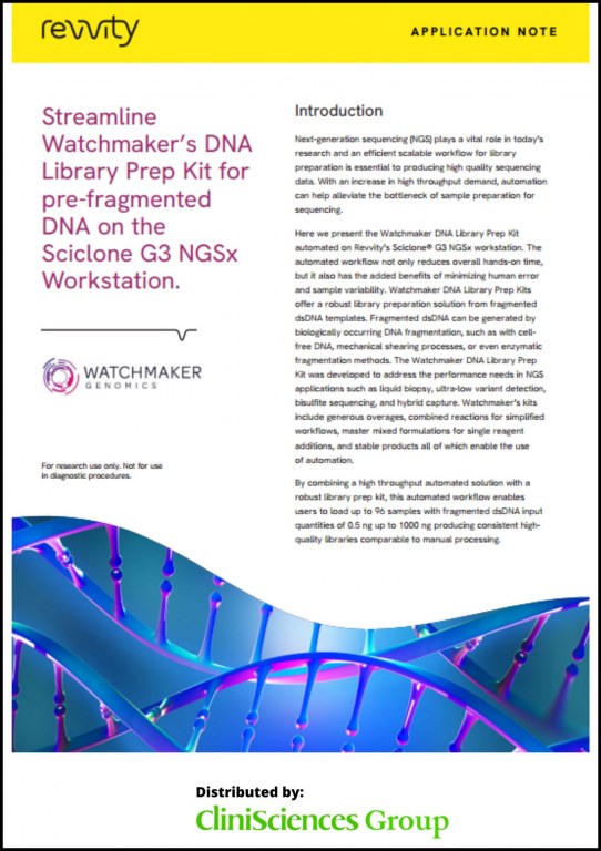 Watchmaker Genomics Clinisciences